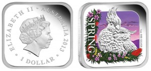 2013 Spring Silver Square Coin Ends Australian Seasons Series | SCT