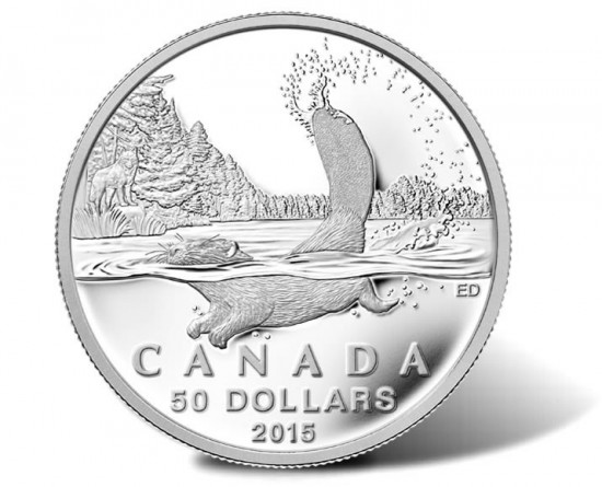 2015 $50 Beaver Silver Coins at Face Value | SCT